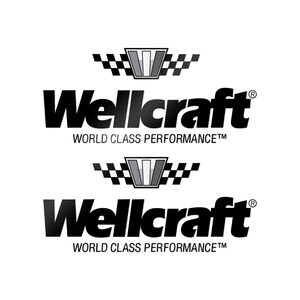 Wellcraft Boat Decals Sticker Set Aftermarket Replacement DTF 2pcs ...