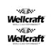 Wellcraft Boat Decals Sticker Set Aftermarket Replacement (DTF) 2pcs ...