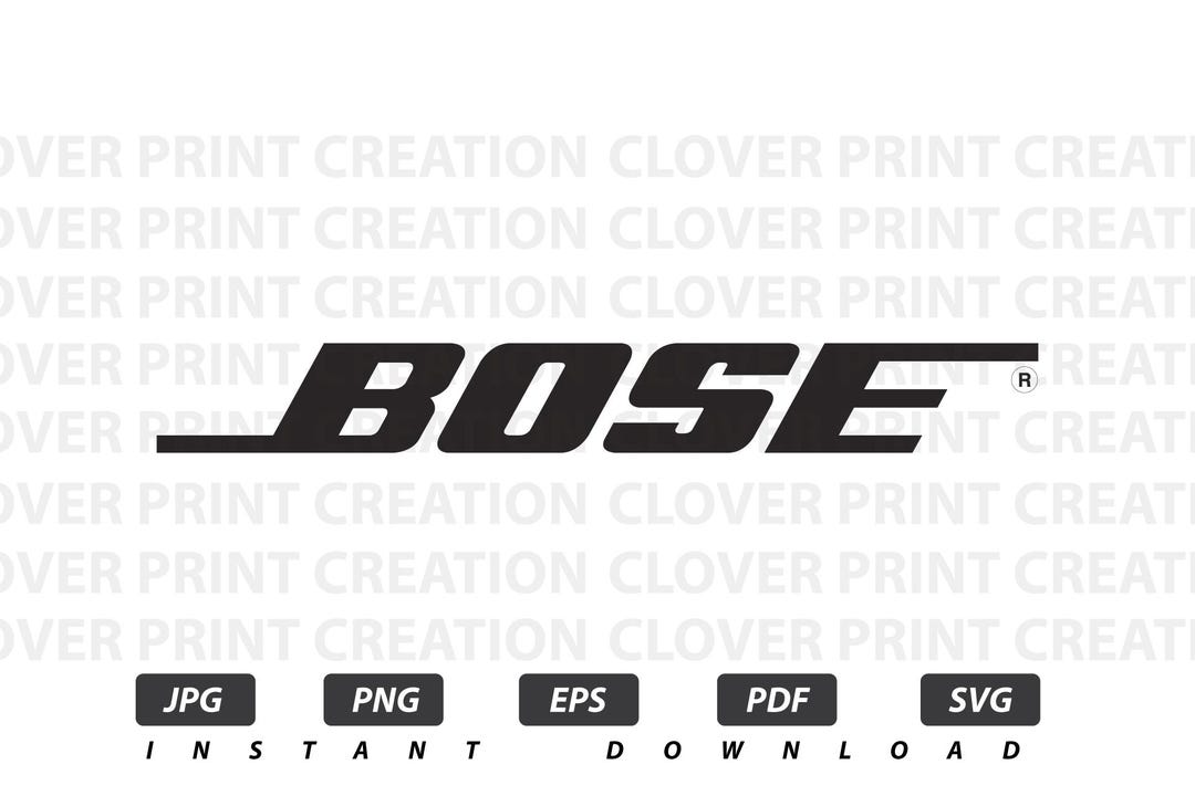 Bose Vector / Instant Download / Print Cut Template / PNG / SVG / EPS ...