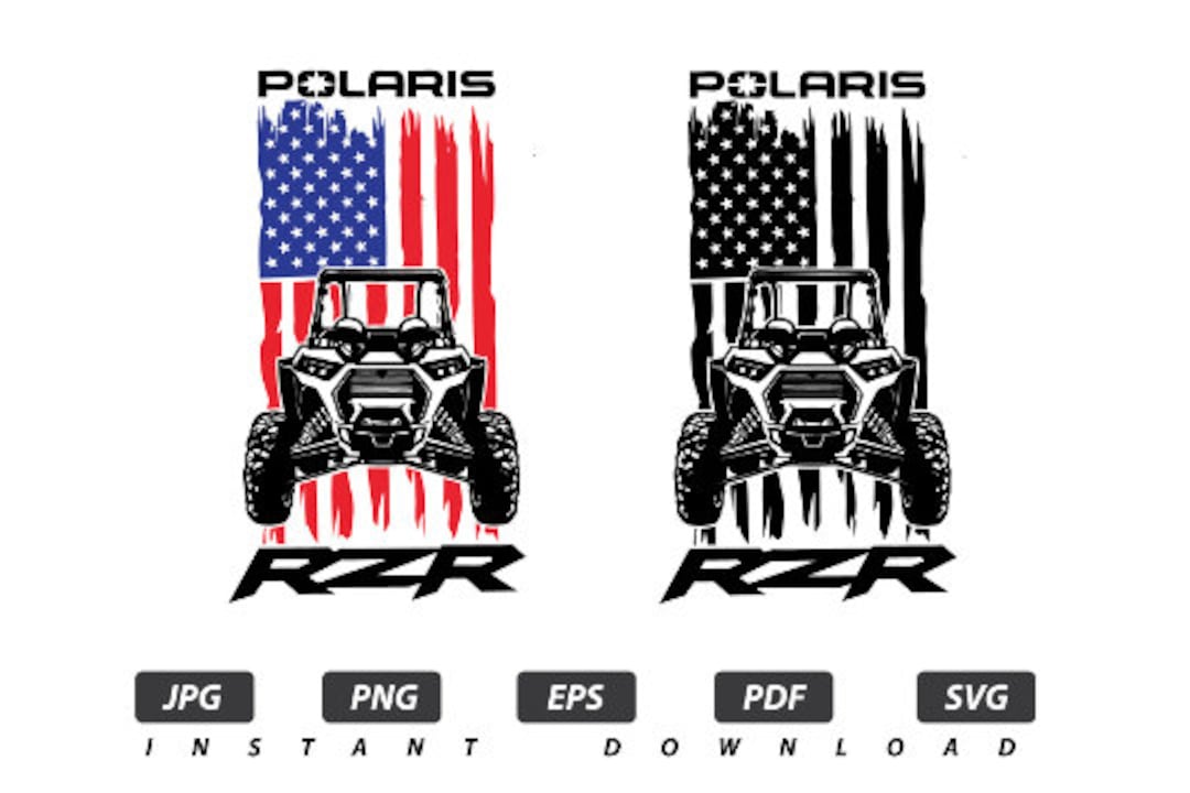 Polaris Rzr America Flag Template - Instant Digital Download - SVG ...