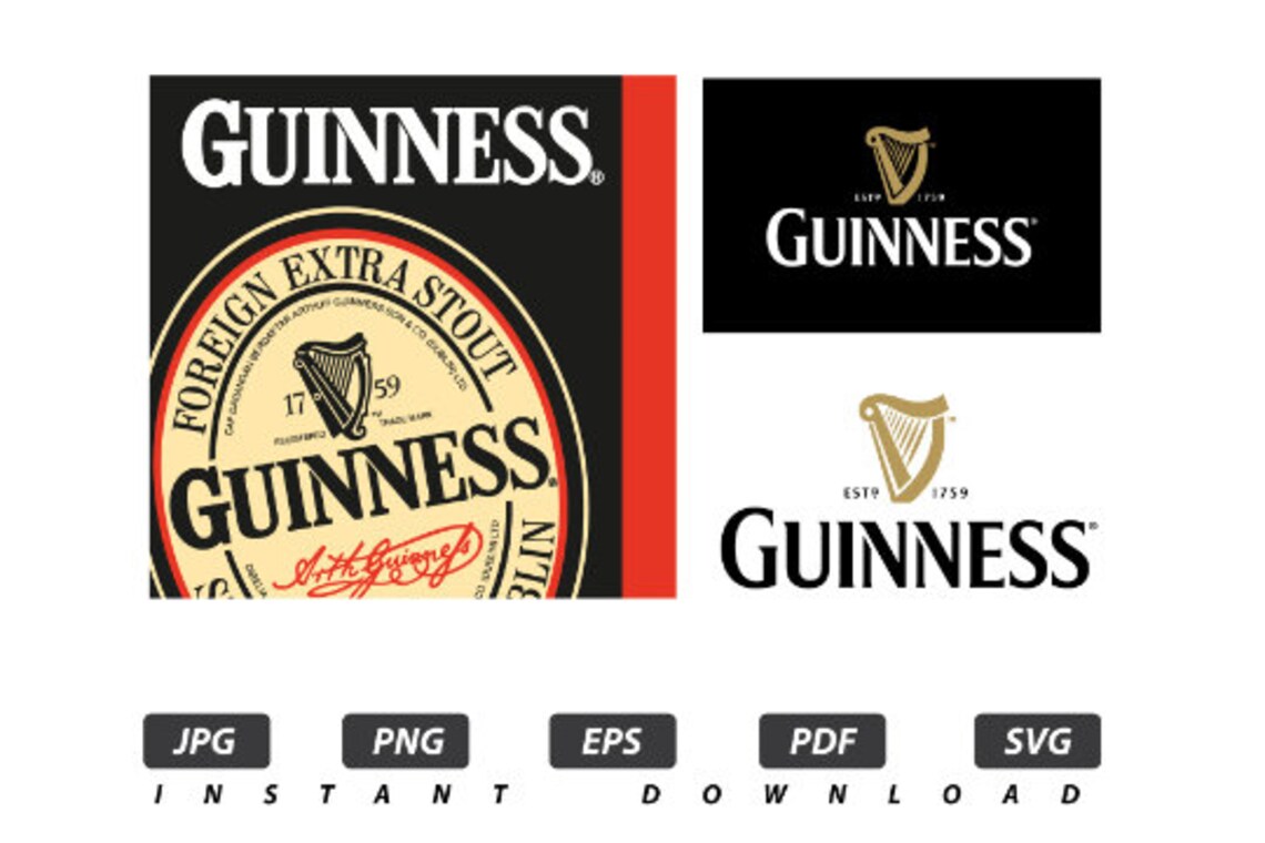 Guinness Bundle Vector / Instant Download / Print Cut Template / Png ...