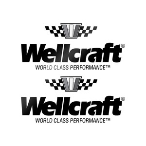 Wellcraft Boat Decals Sticker Set Aftermarket Replacement (DTF) 2pcs ...