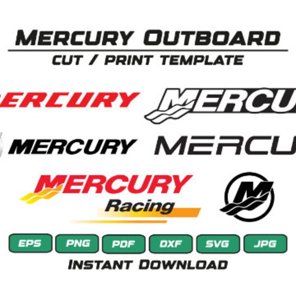 Mercury Logo Svg - Etsy
