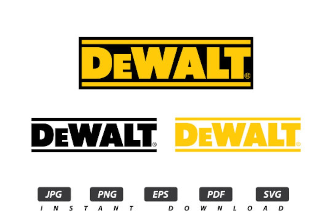 Dewalt Logotype / Instant Download / Print Cut Template / PNG / SVG ...