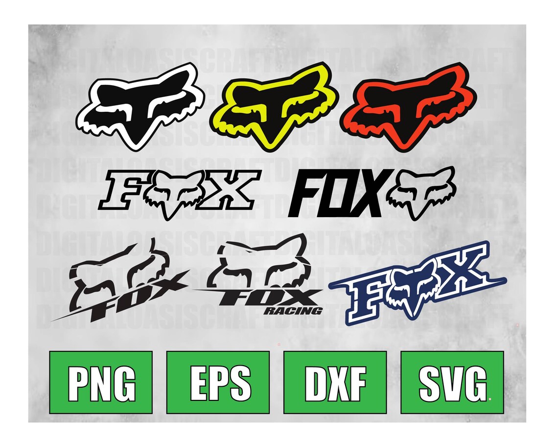 Fox Racing Vector / Instant Download / Print Cut Template / Png / Svg ...