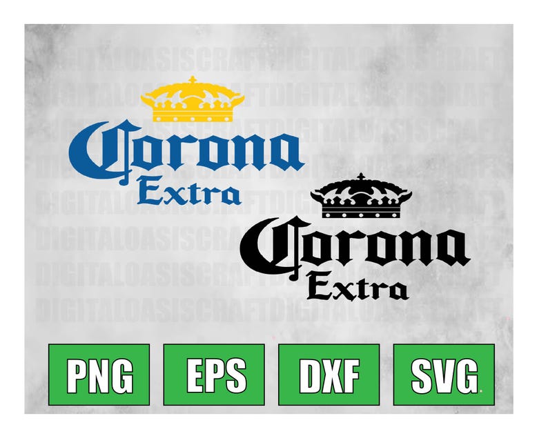Corona Extra Logo / Digital Download / Svg / Eps / Dxf / Instant ...