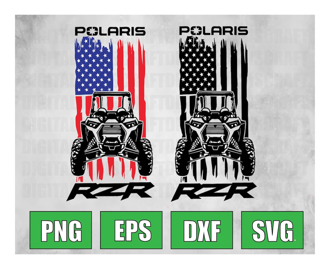 Polaris Rzr America Flag Template - Instant Digital Download - SVG ...
