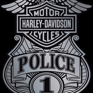 Harley Davidson Police Vector / Instant Download / Print Cut Template ...