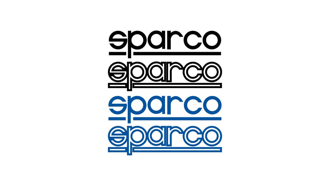 Sparco Vector / Instant Download / Print Cut Template / PNG / SVG / EPS ...