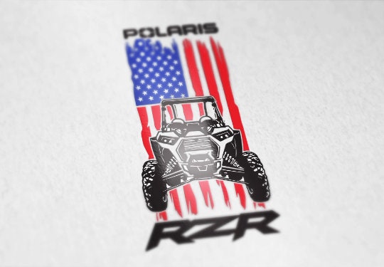 Polaris Rzr America Flag Template - Instant Digital Download - SVG ...