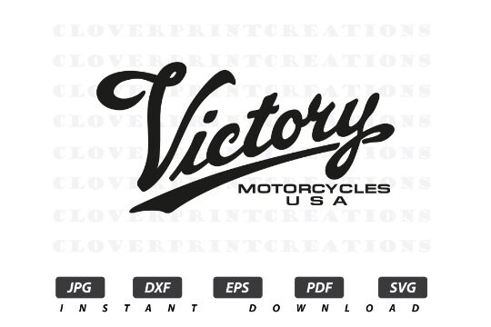 Victory Motorcycles Vector / Instant Download / Print Cut Template ...