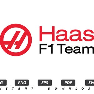 Haas F1 Racing Vector / Instant Download / Print Cut Template / Png ...