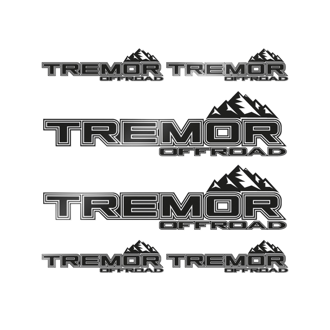 Tremor off Road Black Decals / Stickers / Bed Side / Set of 6pcs / Made ...