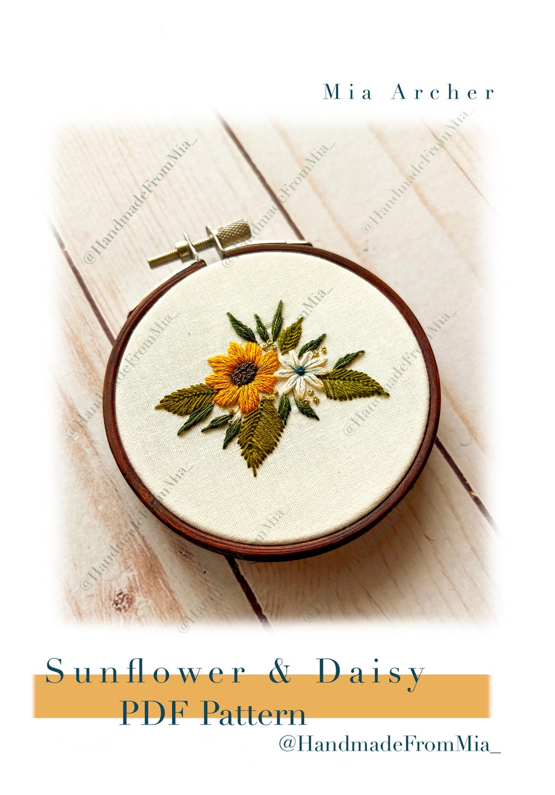Sunflower & Daisy PDF Pattern - Etsy