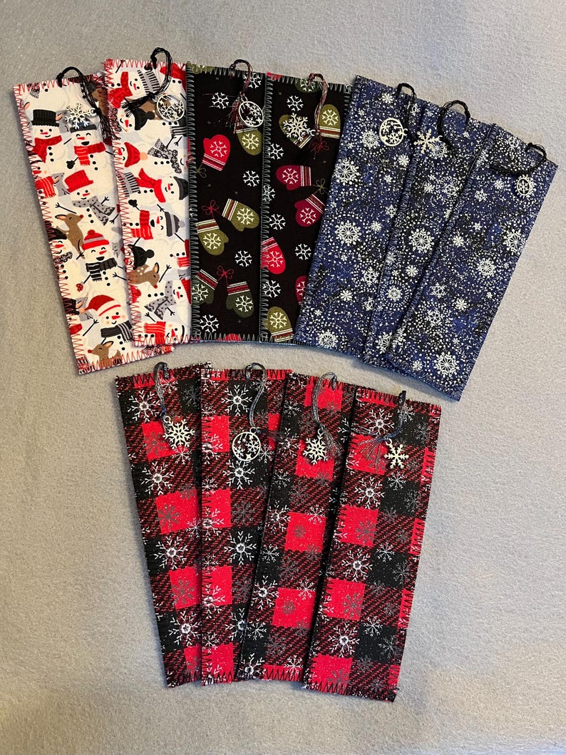 Quilted Fabric Handmade Bookmarks - Seasons With Charm - Etsy