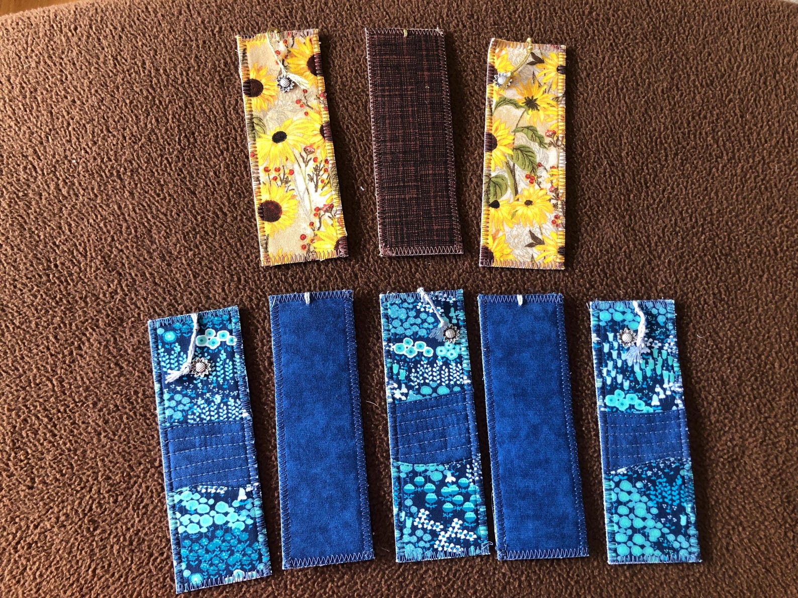 Quilted Fabric Handmade Bookmarks - Seasons With Charm - Etsy