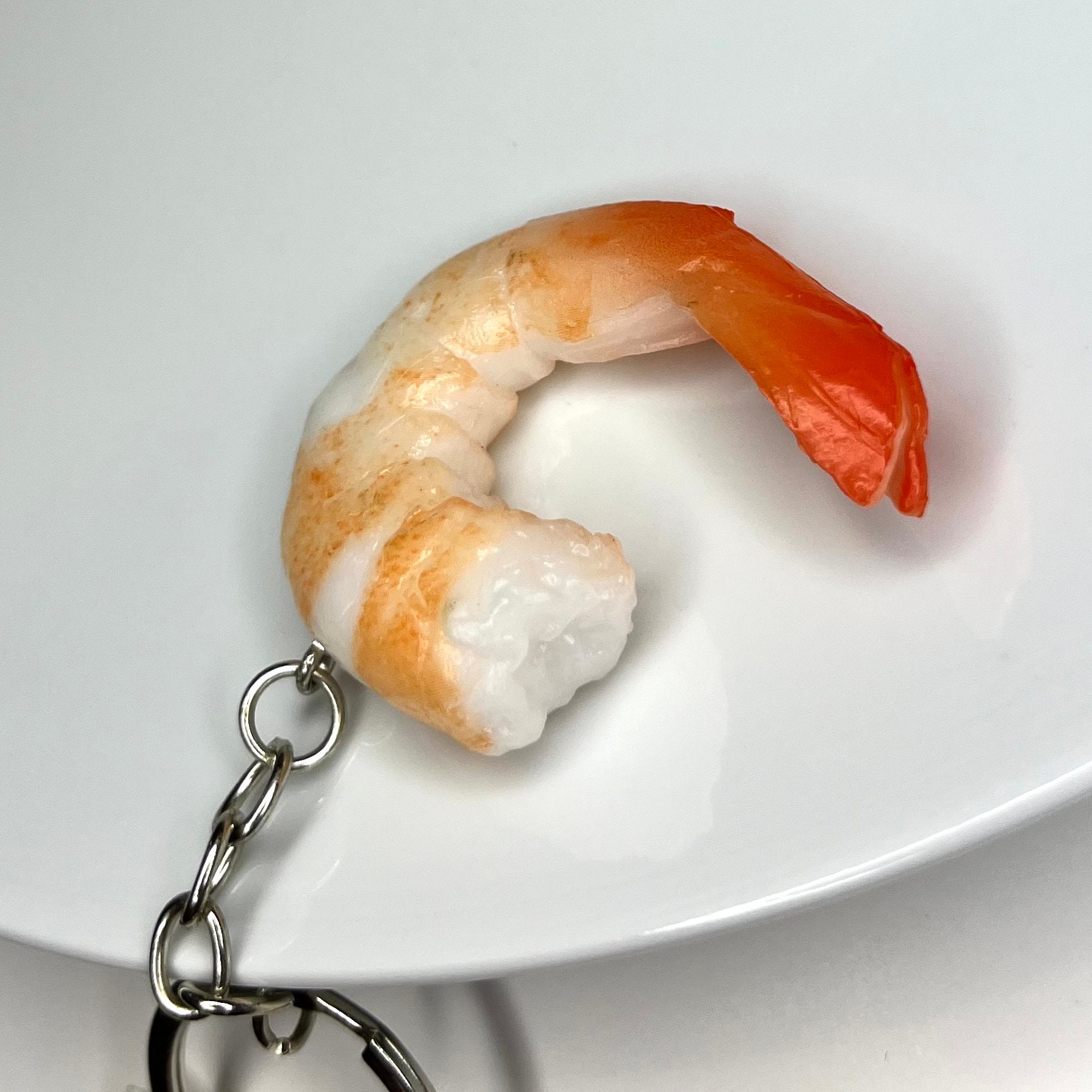 Shrimp Keychain Realistic Shrimp Keychain weird Keychain, Food Keychain ...
