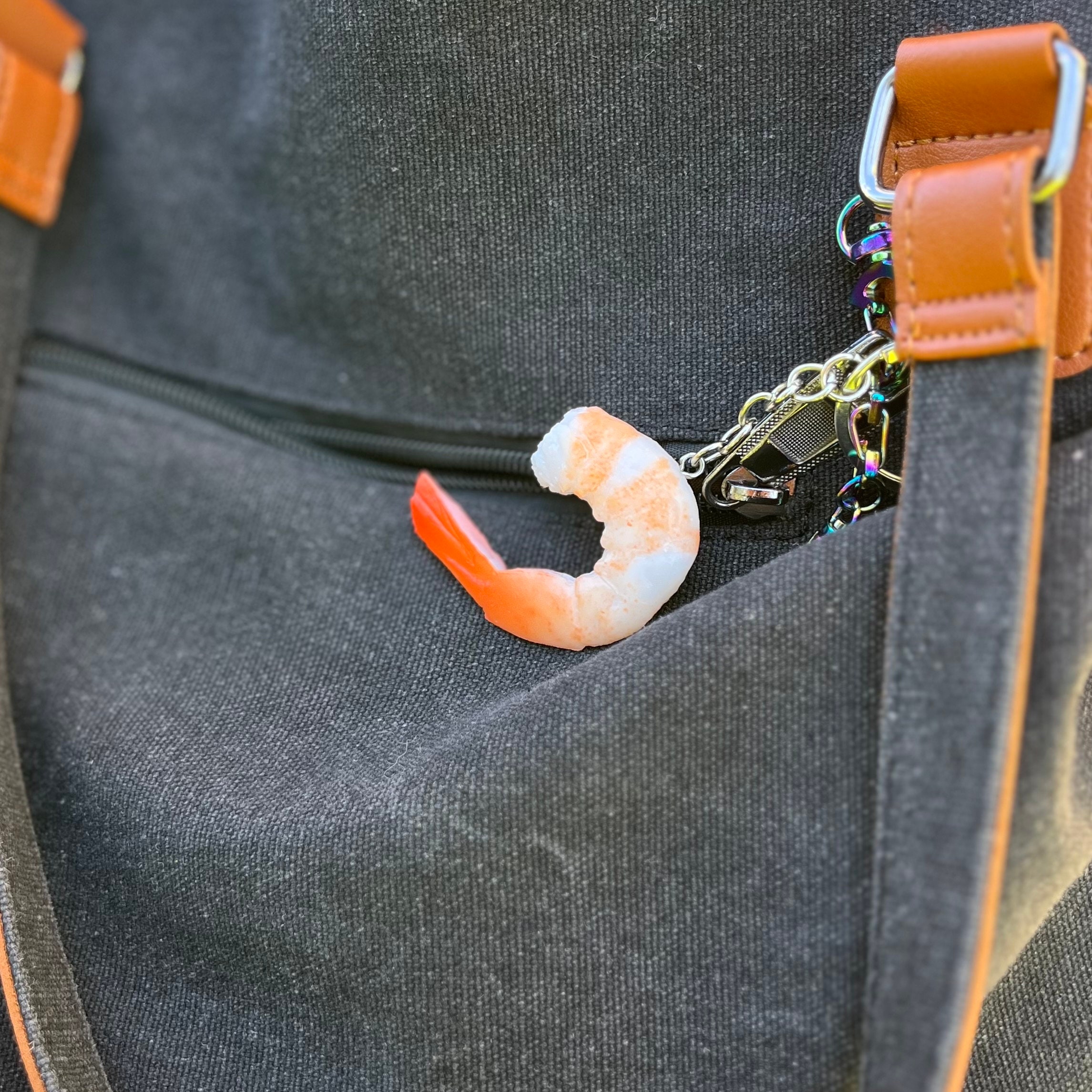 Shrimp Keychain Realistic Shrimp Keychain weird Keychain, Food Keychain ...