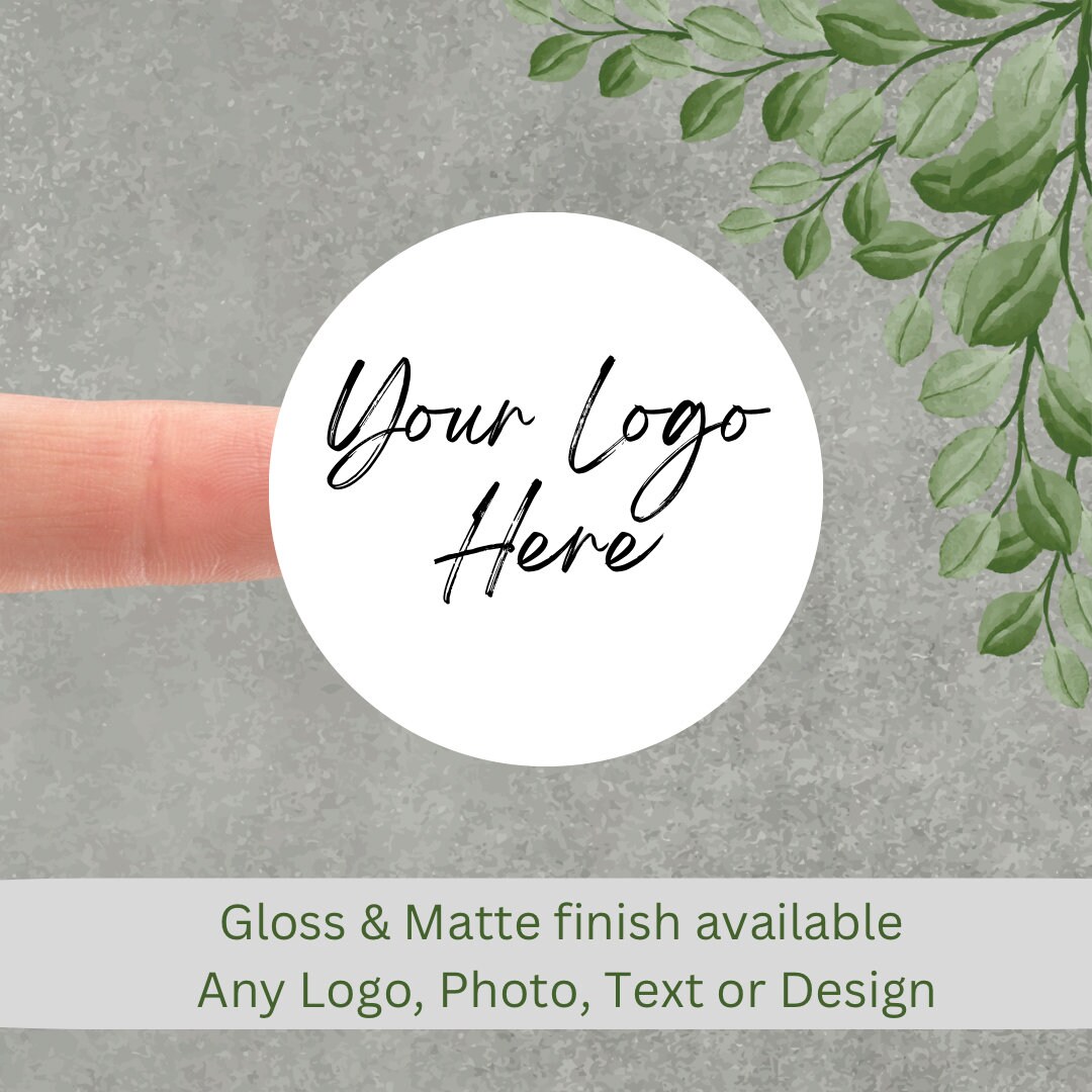 Round Personalised Stickers Logo Stickers Custom Stickers Labels Order ...