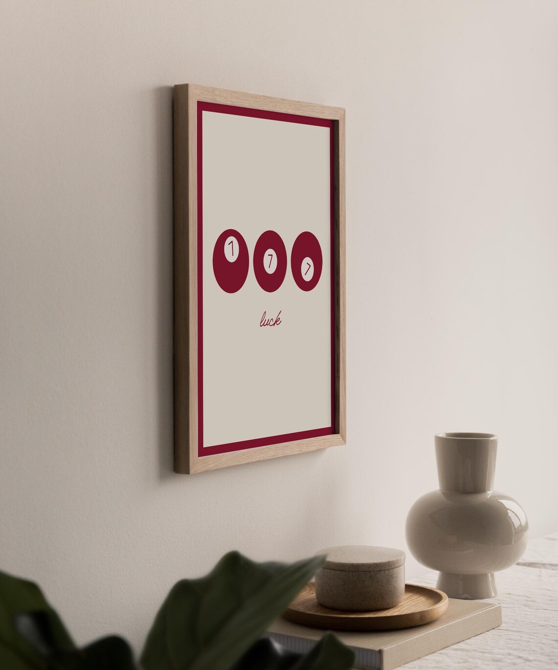 777 Angel Number Poster | Billiards Wall Art | 777 Luck Home Decor ...