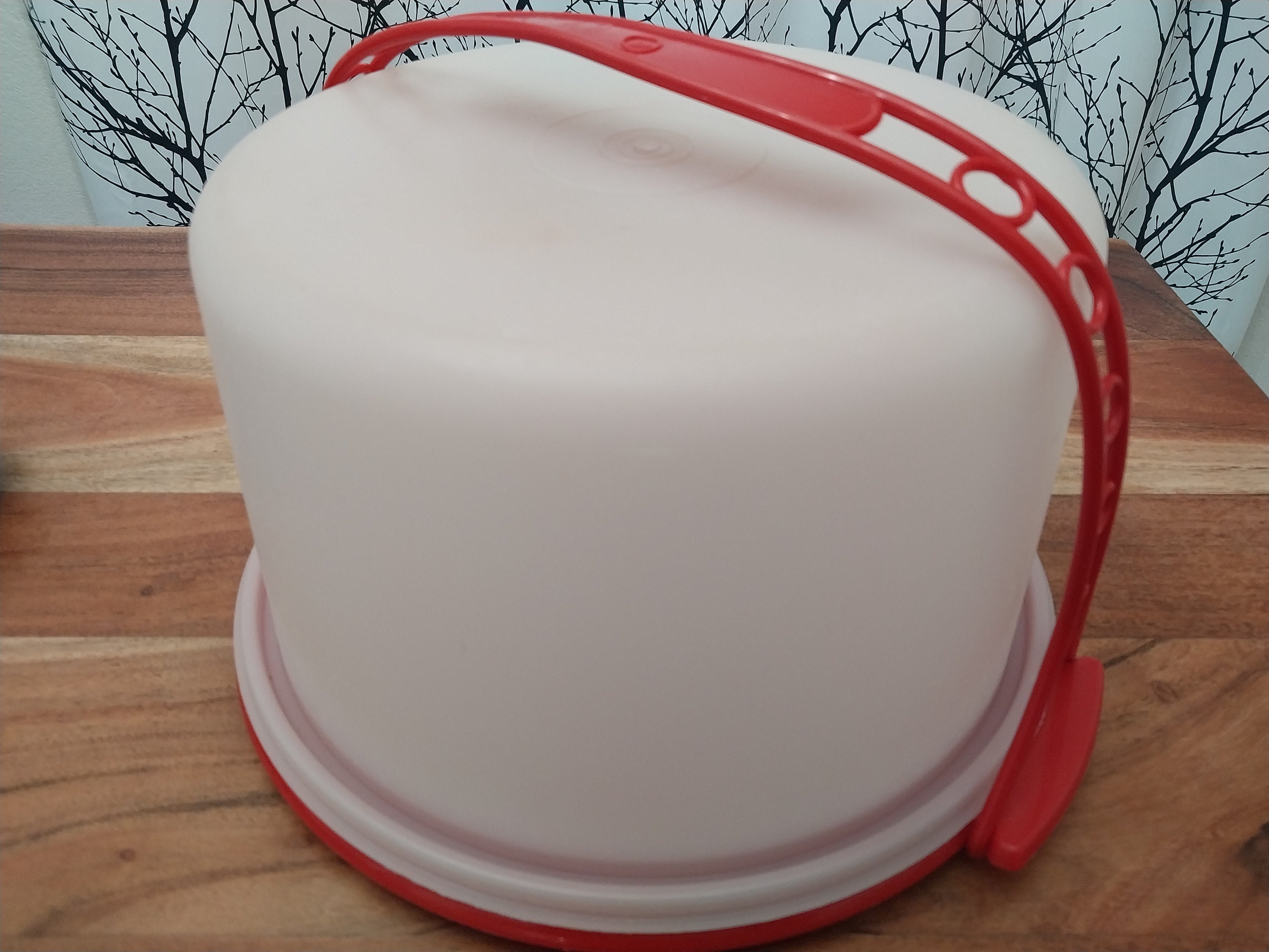 Vintage Tupperware Cake Carrier W/ Handle in Red 684-8 - Etsy