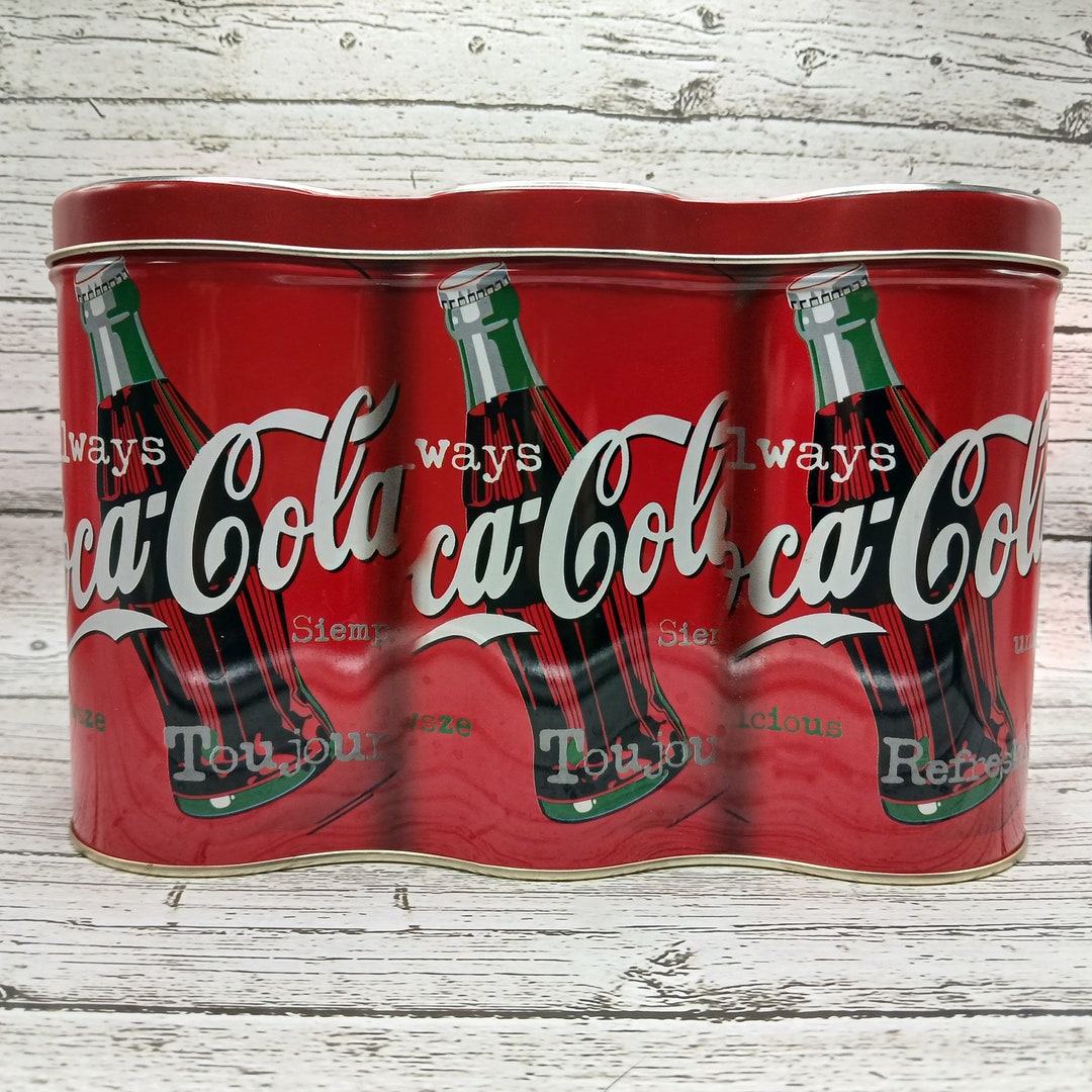 Coca-cola Six-pack Tin 1998 Coke 6 Pack Collectible Cans Vintage Red ...
