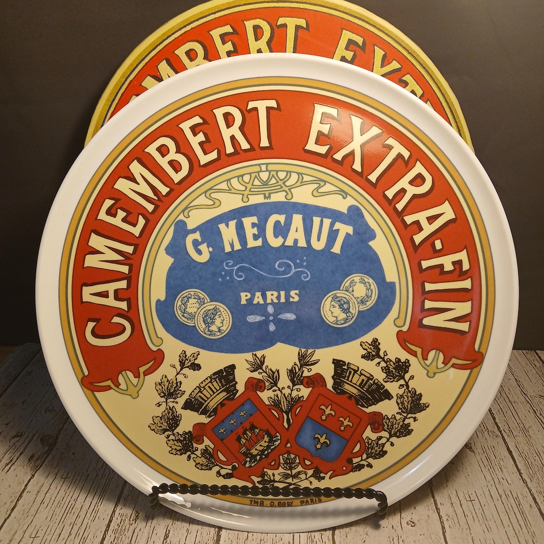 Vintage Large 11" Diameter Camembert Cheese Plate With the Original Box ...