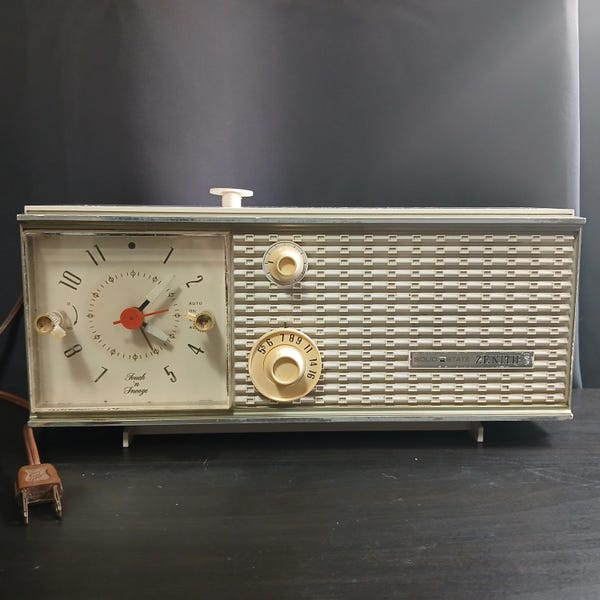 1960s Clock Radio - Etsy