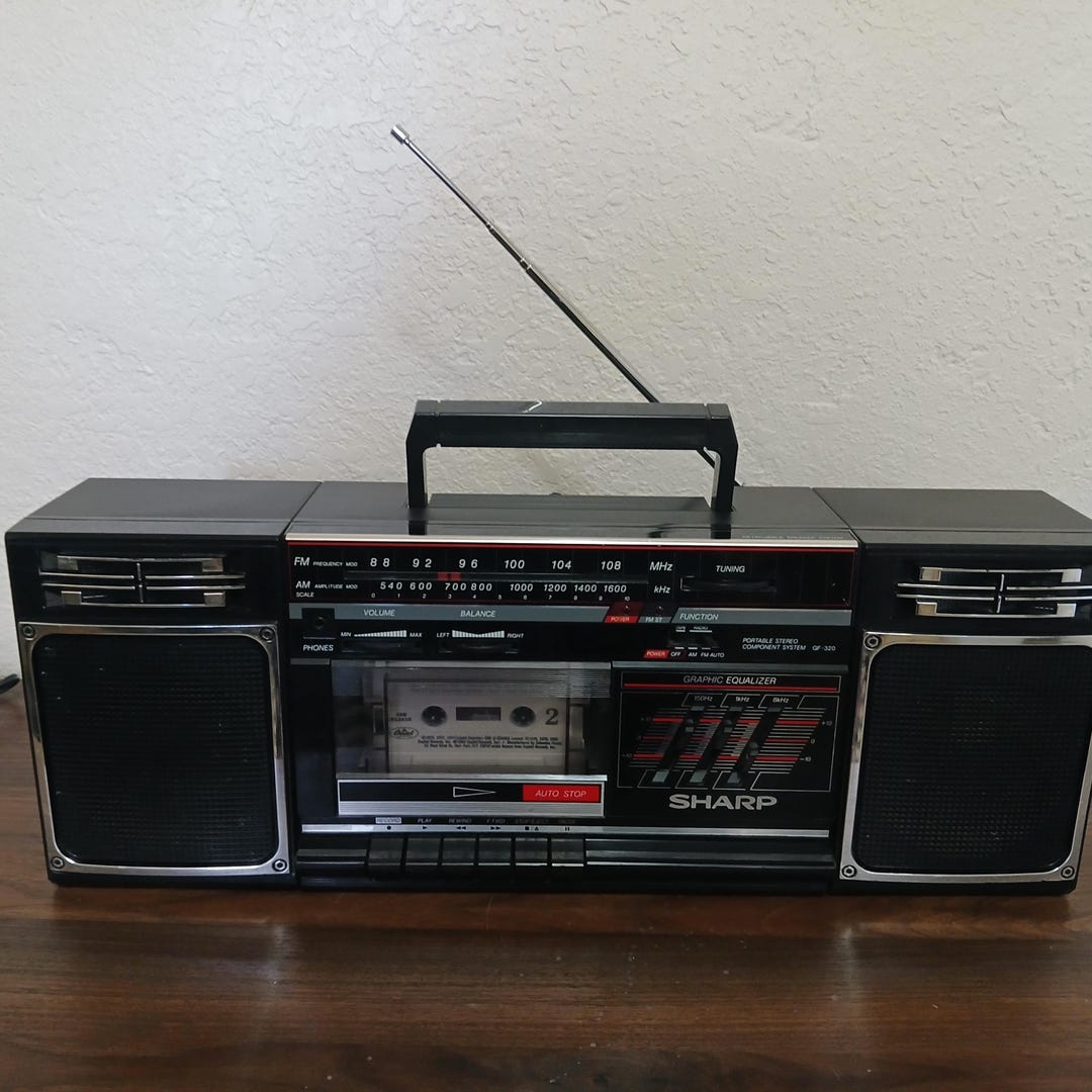 SHARP GF-320 VINTAGE Boombox| Tested and Works! | Great Sound | 80s ...