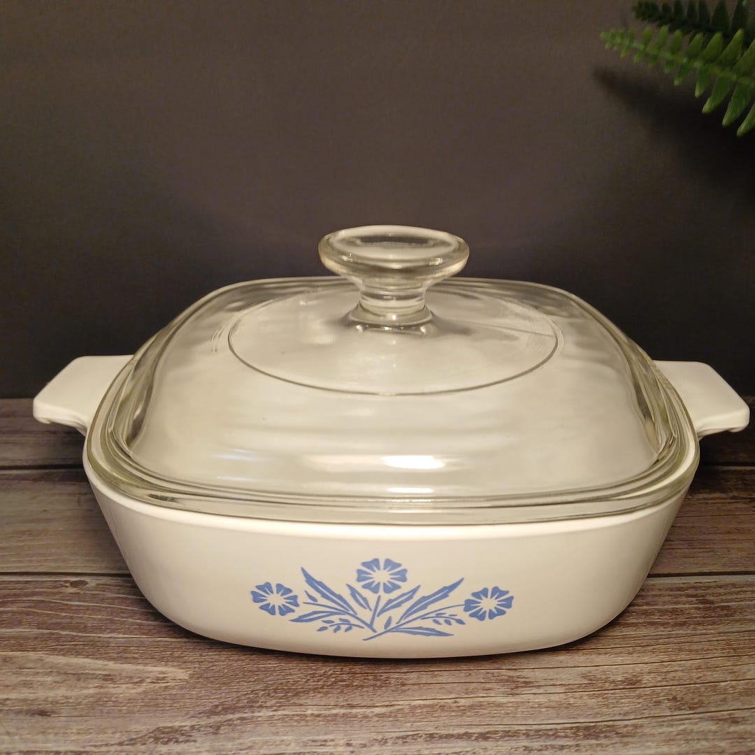 Vintage Collectible Corning Ware Cornflower Blue 1QT Casserole Dish / P ...