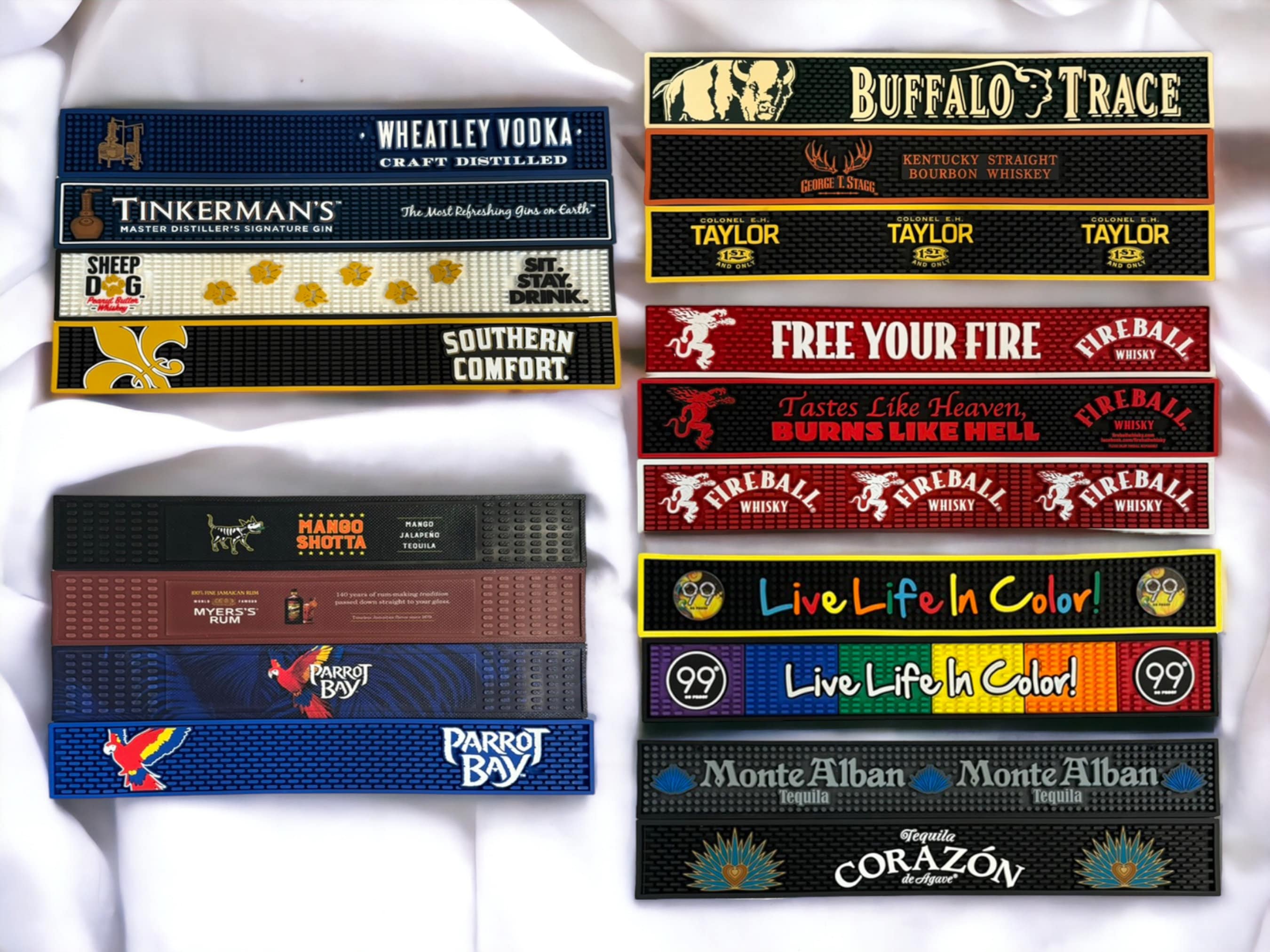 Bar Mats / Spill Mats - Home Bar , Man Cave, Tiki Bar, Resturant, Bar ...