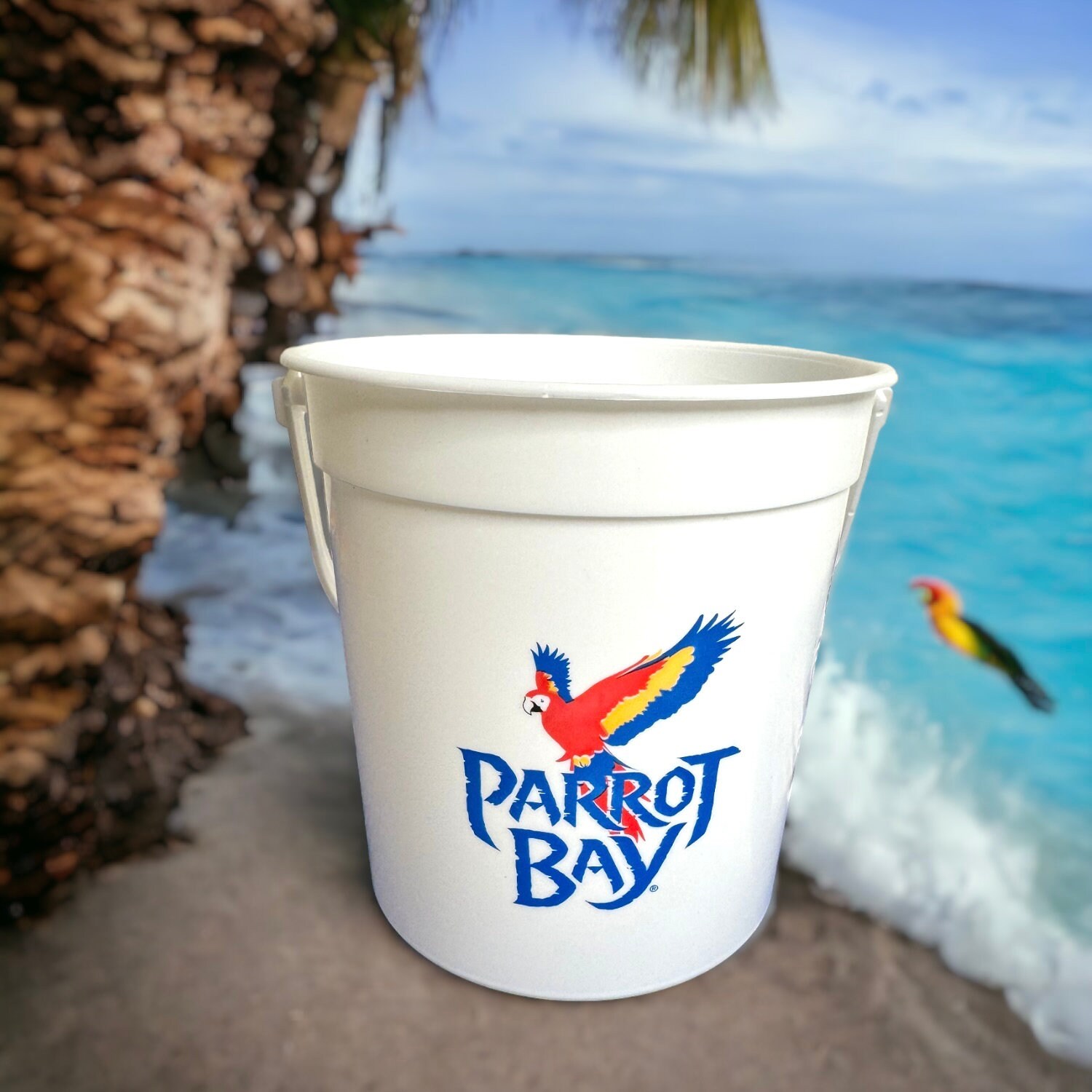 Plastic Rum Buckets - 32 Oz - Customized Plastic Buckets With Sticker - Personalized - Add ...