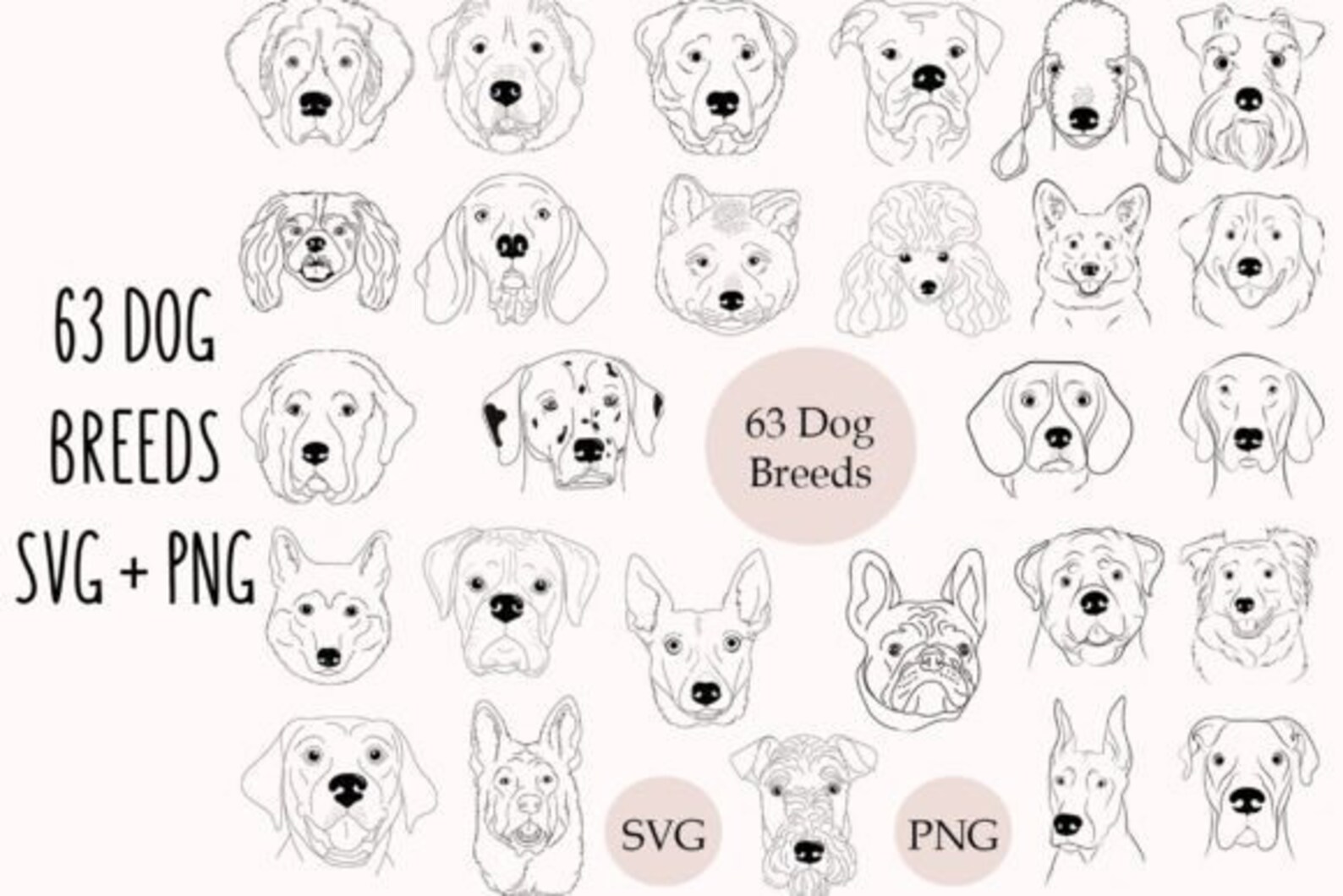 Dog Breed SVG - Etsy