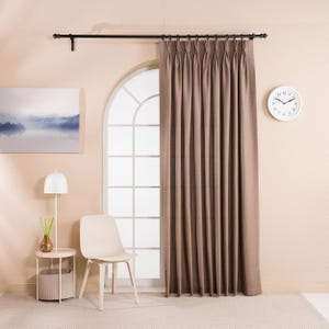 Triple Pleated Linen Curtain Panels.modern Curtains for All Rooms.pinch ...