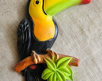 Handmade Ceramic Flying Toucan Set of 3, Retro Toucan Wall Art, Tucan ...