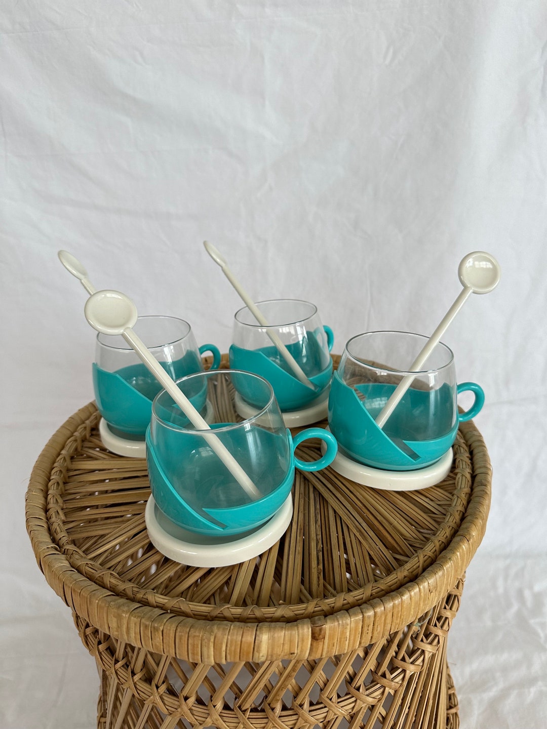 Vintage 70's Valentino Collection Tea/coffee Glass Set, Kitchenware ...