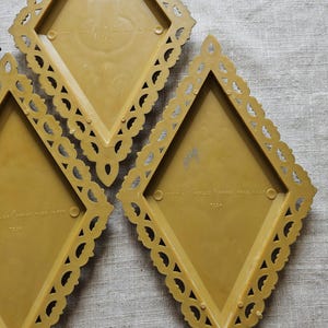 Vintage Set Homco Hollywood Regency Diamond Wall Hangings, Wall Plaques ...