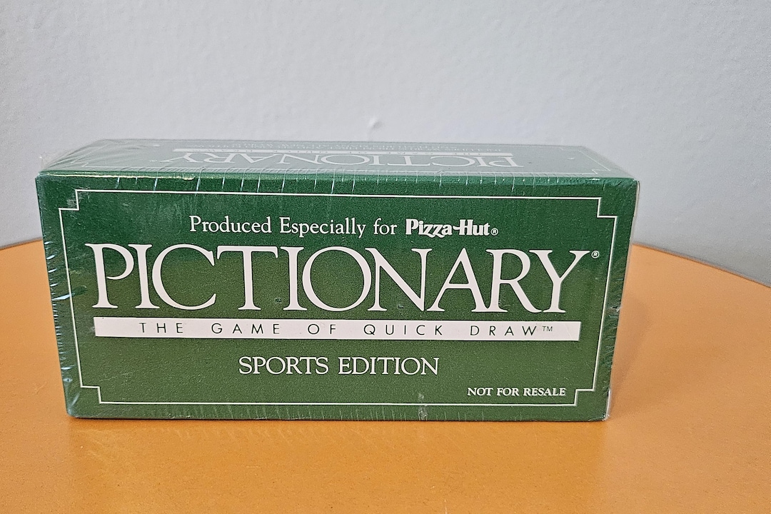 Pictionary Sports Edition Quick Draw Mini Game, Vintage Board Game ...