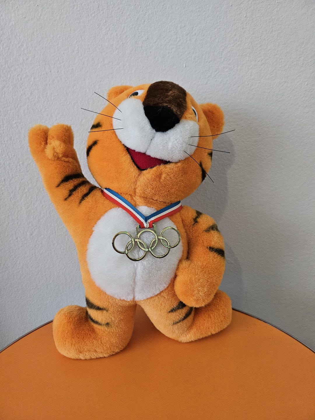 Vintage Hodori Olympic Mascot Plush Tiger, Stuffed Animal, Retro Kids ...