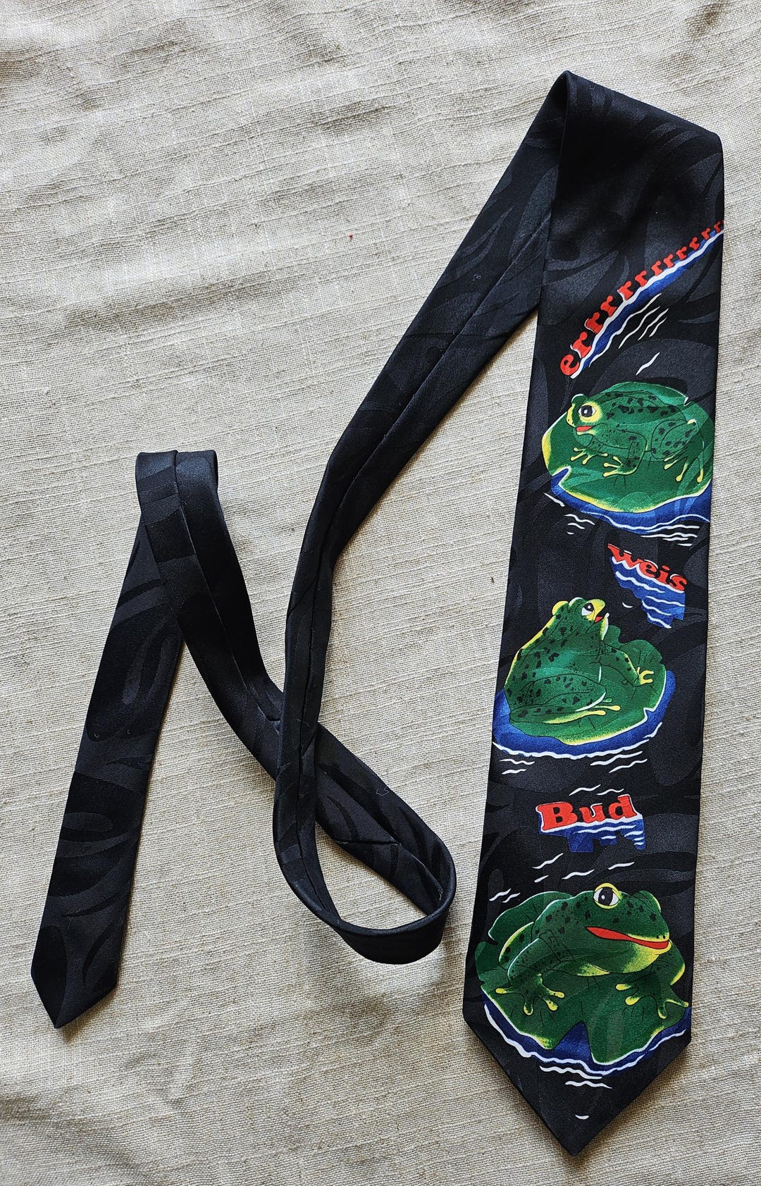 Anheuser Busch Budweiser Frogs Necktie, Tie, Menswear, Neckwear ...