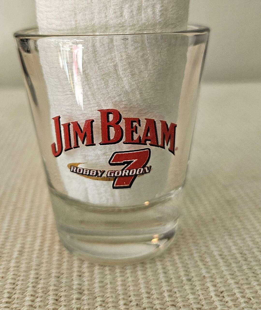 Jim Beam Shot Glass, Robby Gordon, NASCAR, Barware - Etsy