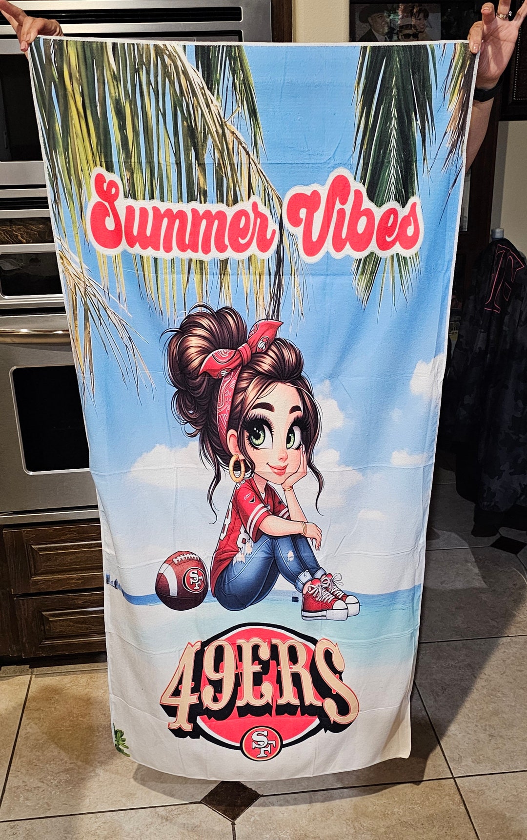 49ers Cute Summer Fun Beach Towel - Etsy