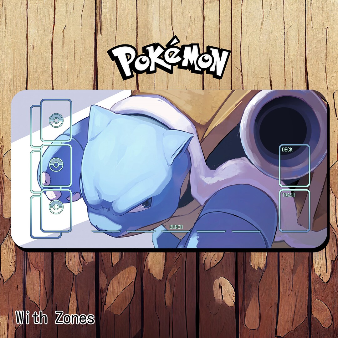 Desk Mat / Playmat Pokemon Blastoise, TCG Playmat / Card Mat - Etsy