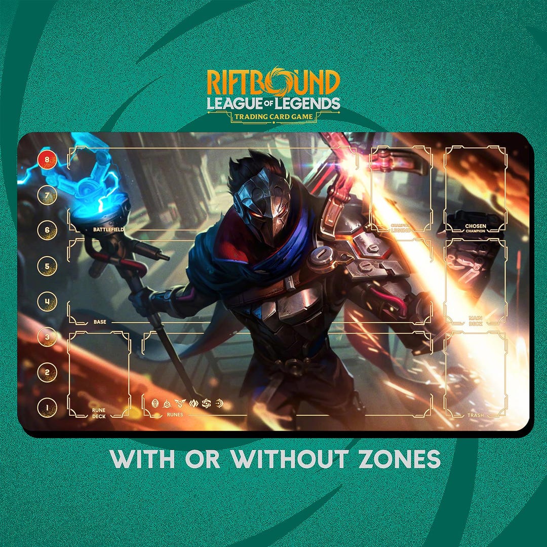 Viktor Machine Herald Playmat Stitched Edges - Riftbound Trading Card ...