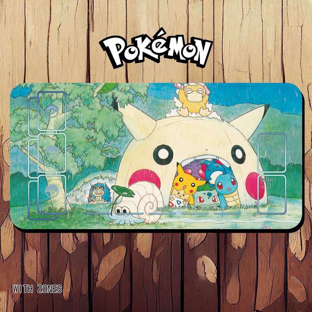 Desk Mat / Playmat Poke.mon Camping Party, TCG Playmat / Card Mat - Etsy