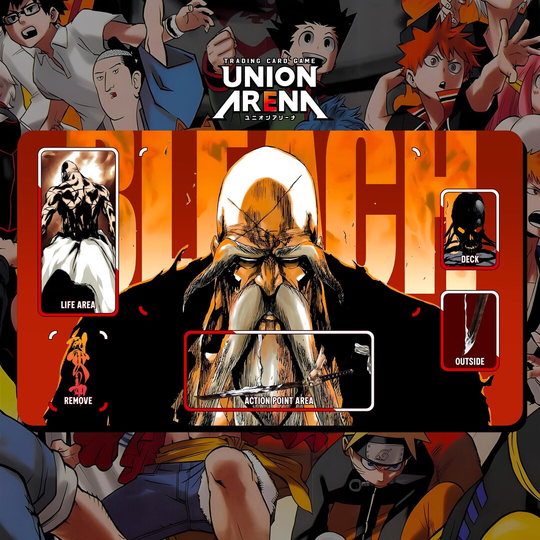 Playmat Union Arena TCG - Genryusai Shigekuni Yamamoto - 24"x14" (600 X ...