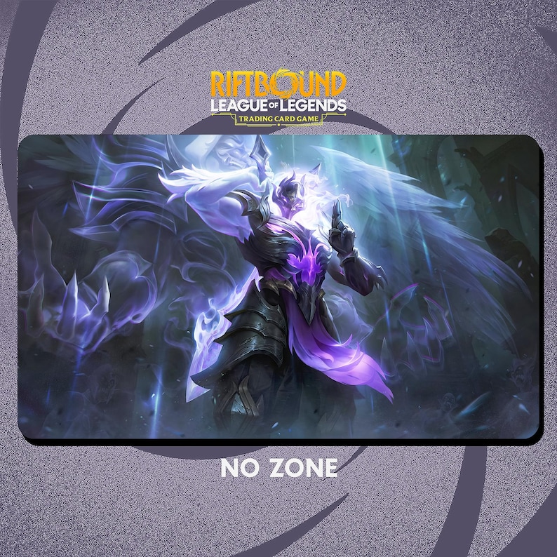 Shen Ashen Guardian Playmat Stitched Edges - Riftbound Trading Card ...