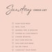 Sunday Cleaning Checklist, Weekly Routine, Weekend Reset Printable ...