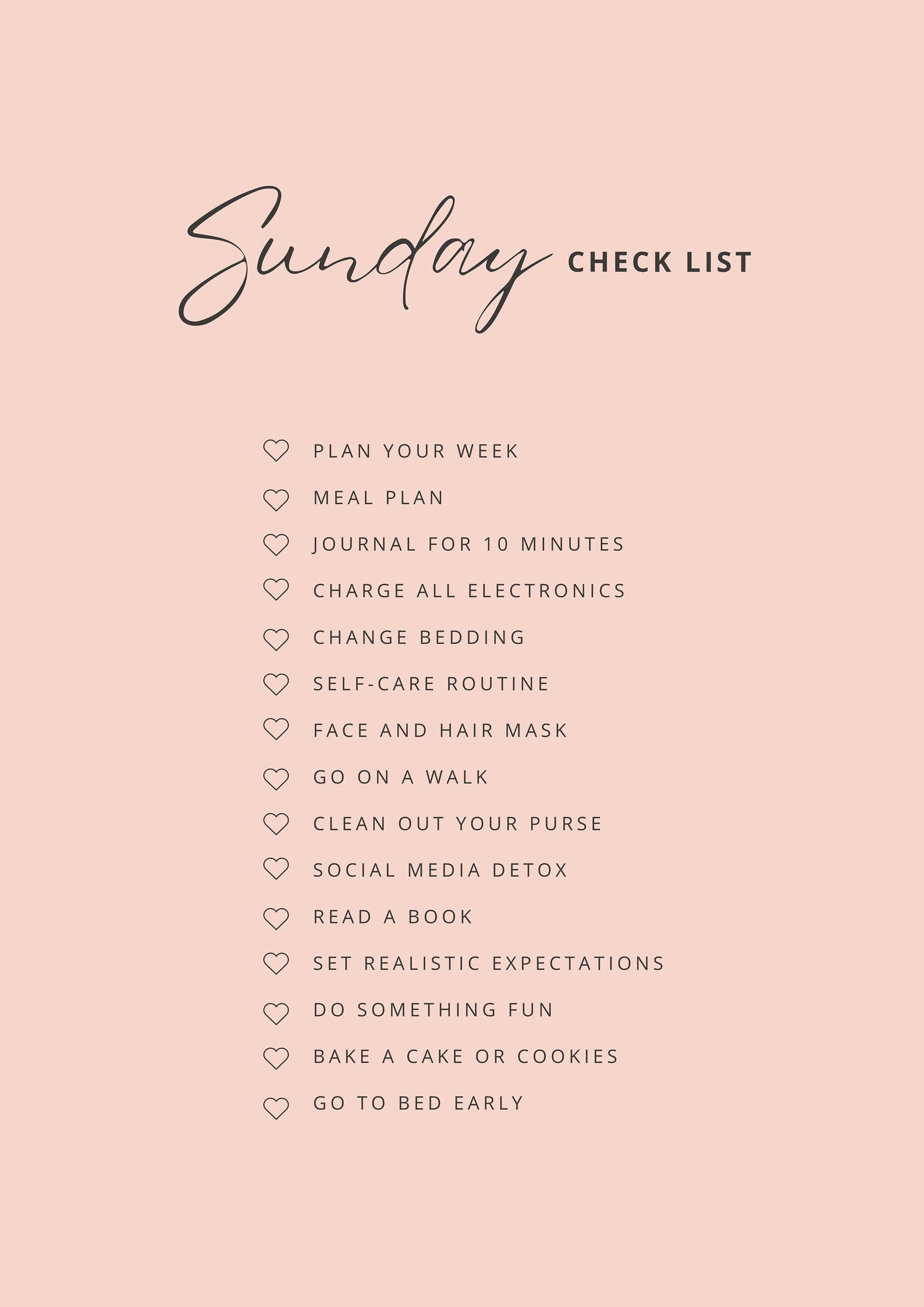 Sunday Cleaning Checklist, Weekly Routine, Weekend Reset Printable - Etsy
