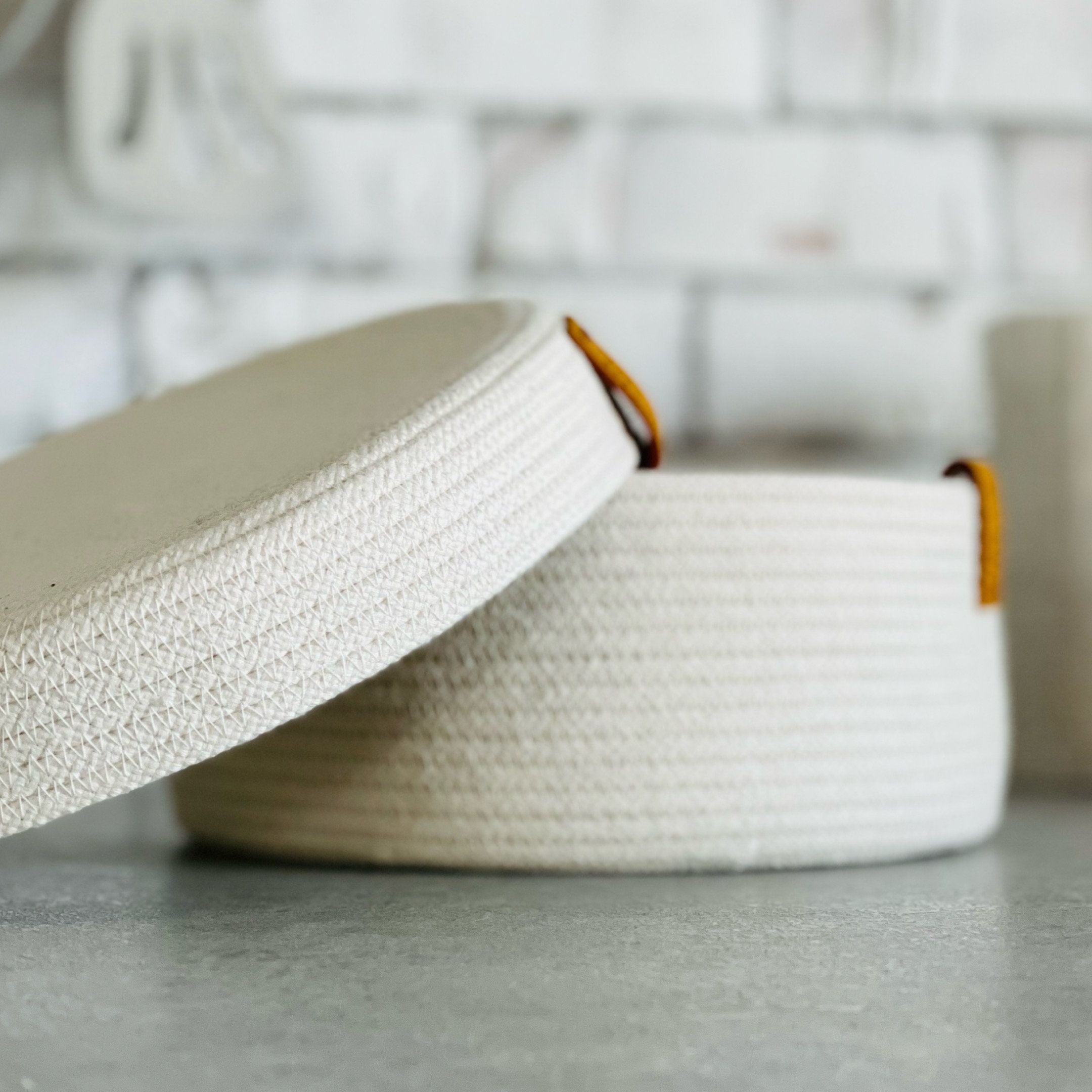 Home Cotton Rope Storage Basket, Unique Storage Organizer, Cotton Rope ...